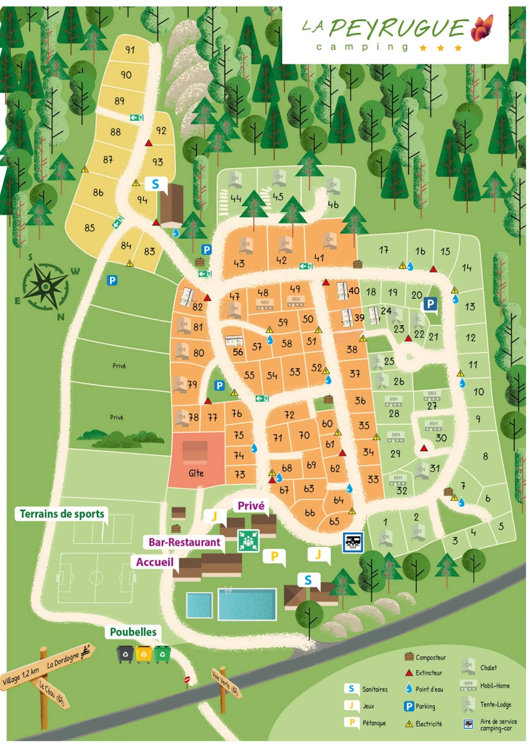 Mapa Del Camping Del Lago Piru